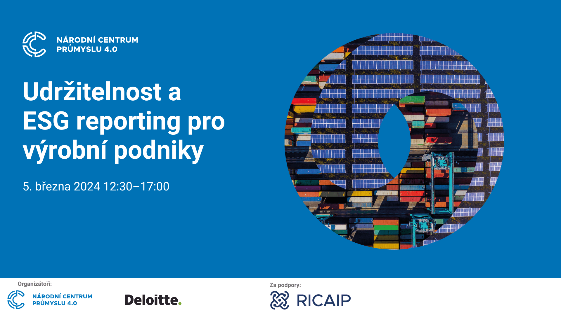 Národní centrum Průmyslu 4.0 Udržitelnost a ESG reporting pro výrobní podniky